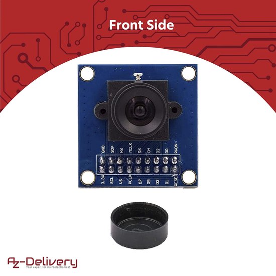 AZDelivery Camera OV7670 300KP VGA-Camera compatibel met Arduino ...