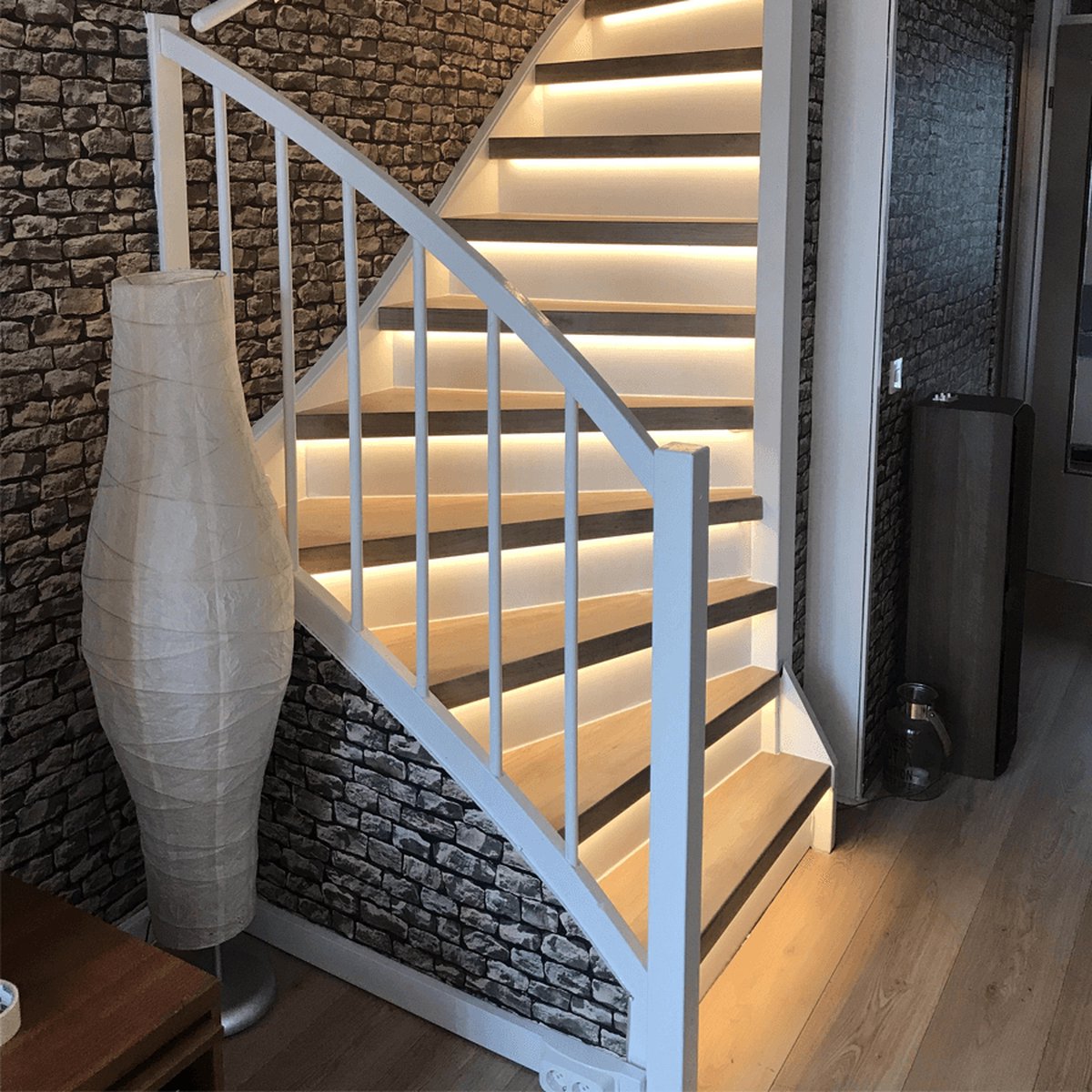 Led trapverlichting set met bewegingssensoren - Led strips 130 cm met ...