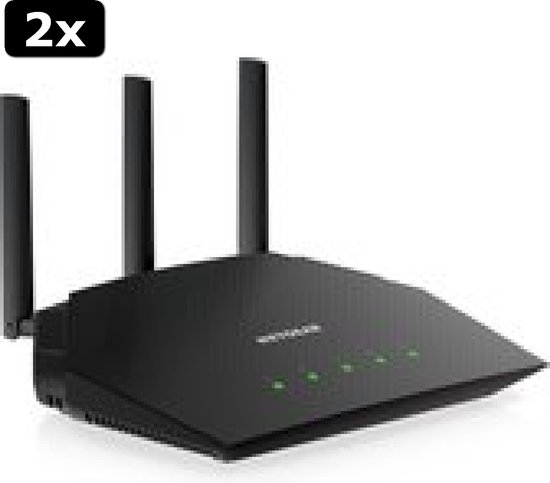 2x Netgear Nighthawk RAX10 - Router - Dual-Band - AX1800 - Geschikt ...