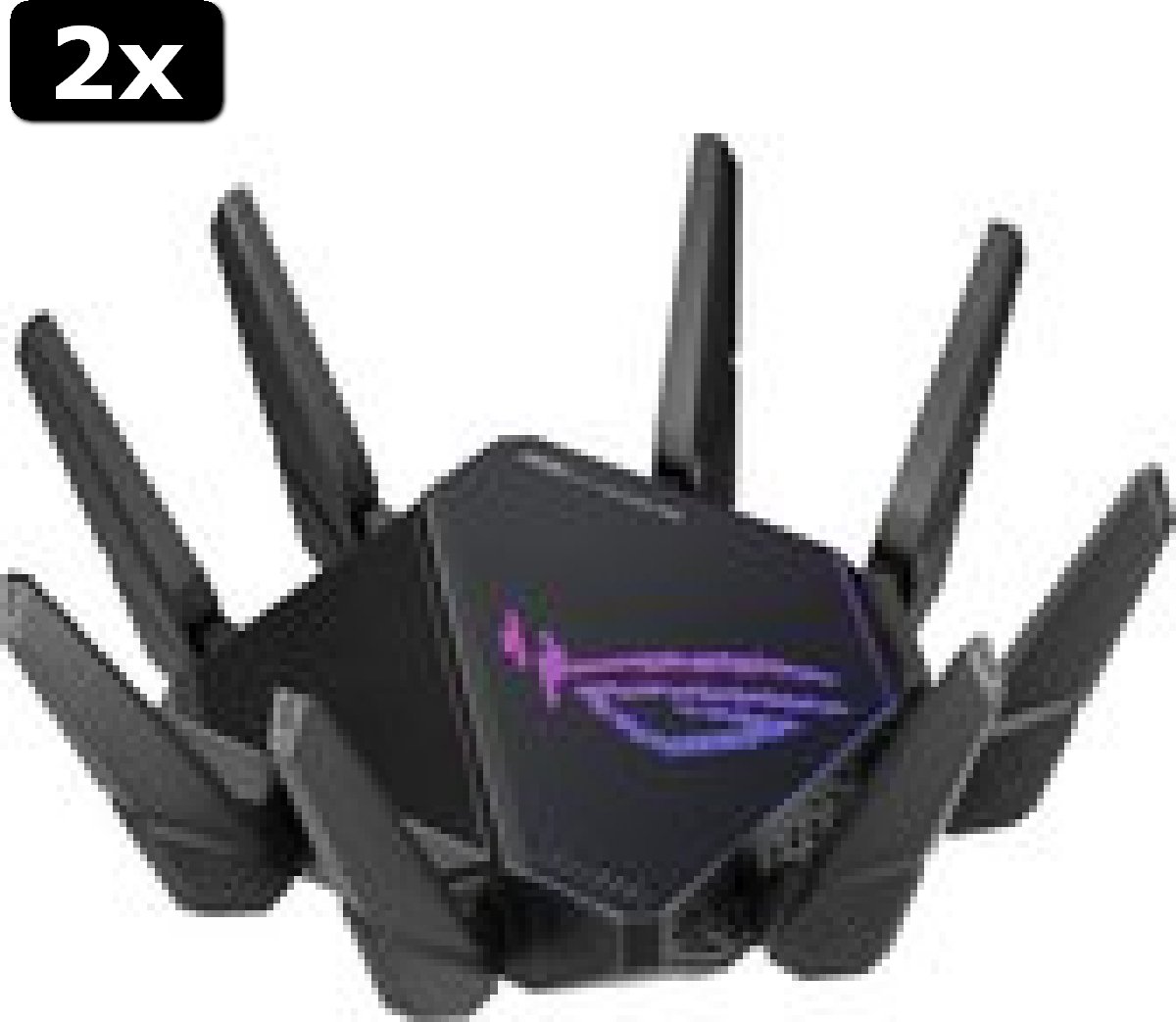 2x ASUS ROG GT-AX11000 Pro - Draadloze Router - Tri-Band - WiFi 6 - AX ...