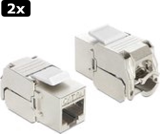 2x Delock - Keystone Modul RJ45 Buchse - LSA Cat.6A | bol.com