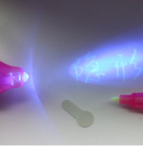 Magische Stift - Stift Onzichtbare Inkt - Geheimschrift - UV inkt ...