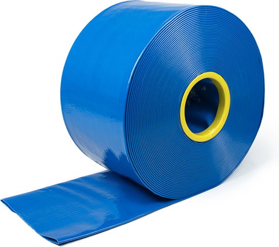 Rubbermagazijn | Verstevigde - platte waterslang | Rol 25m | Ø 102mm ...