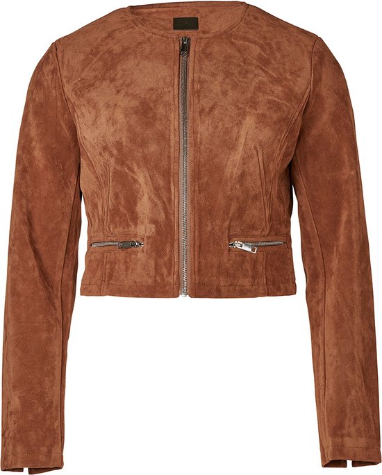 Dames kort suèdelook jas | Maat M | bol.com