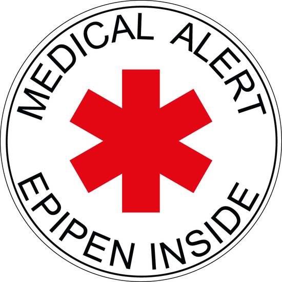 Epipen sticker 100 mm | bol