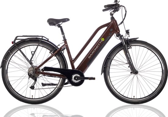 Elektrische damesfiets Comfort Sport, 45 cm, 9 sp, rood | bol.com