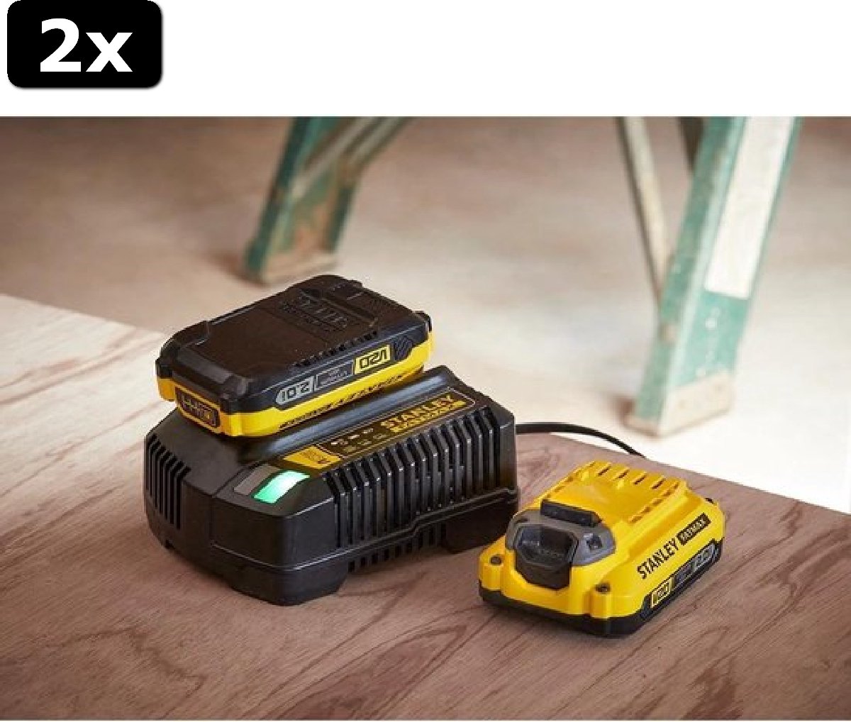 2x Stanley Accu-Schroefboormachine V20 SFMCD720D2K | bol.com