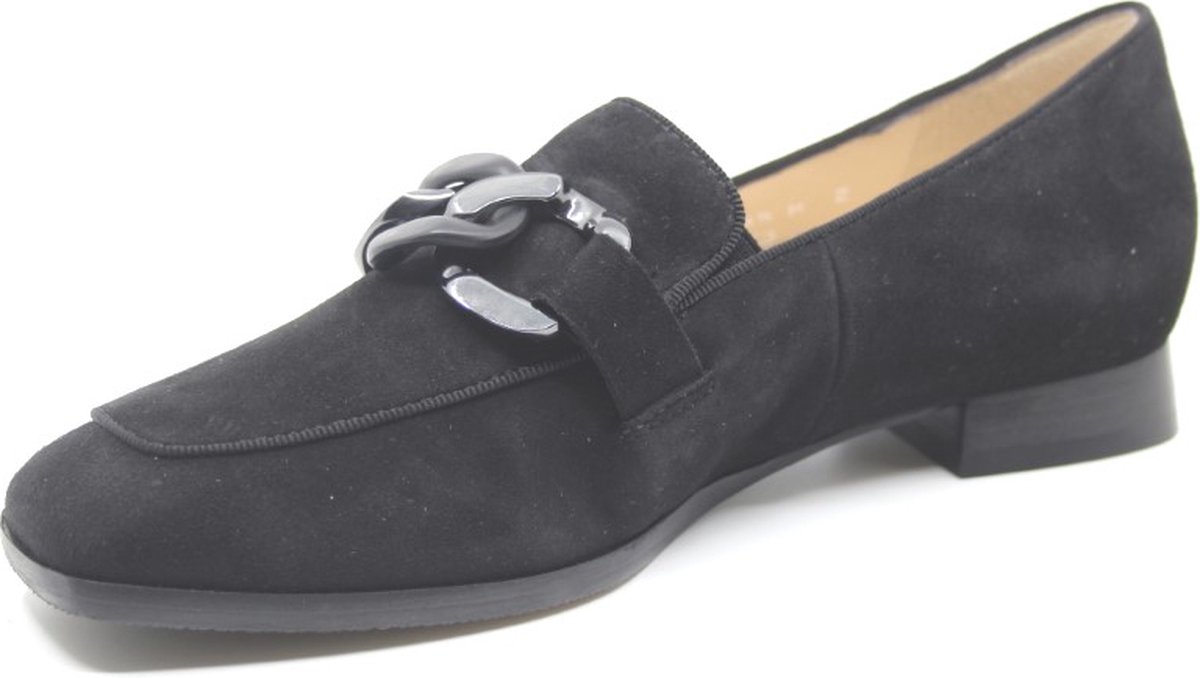 Hassia, 4-300846-0100, Zwarte mocassin wijdte H met een uitneembaar voetbed | bol.com