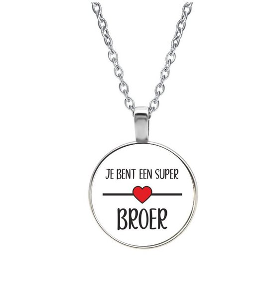 Ketting Glas - Je Bent Een Super Broer | bol