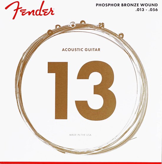 Fender F-60M snaren set acoustic, ph.bronze roundwound, medium, 013-017 ...