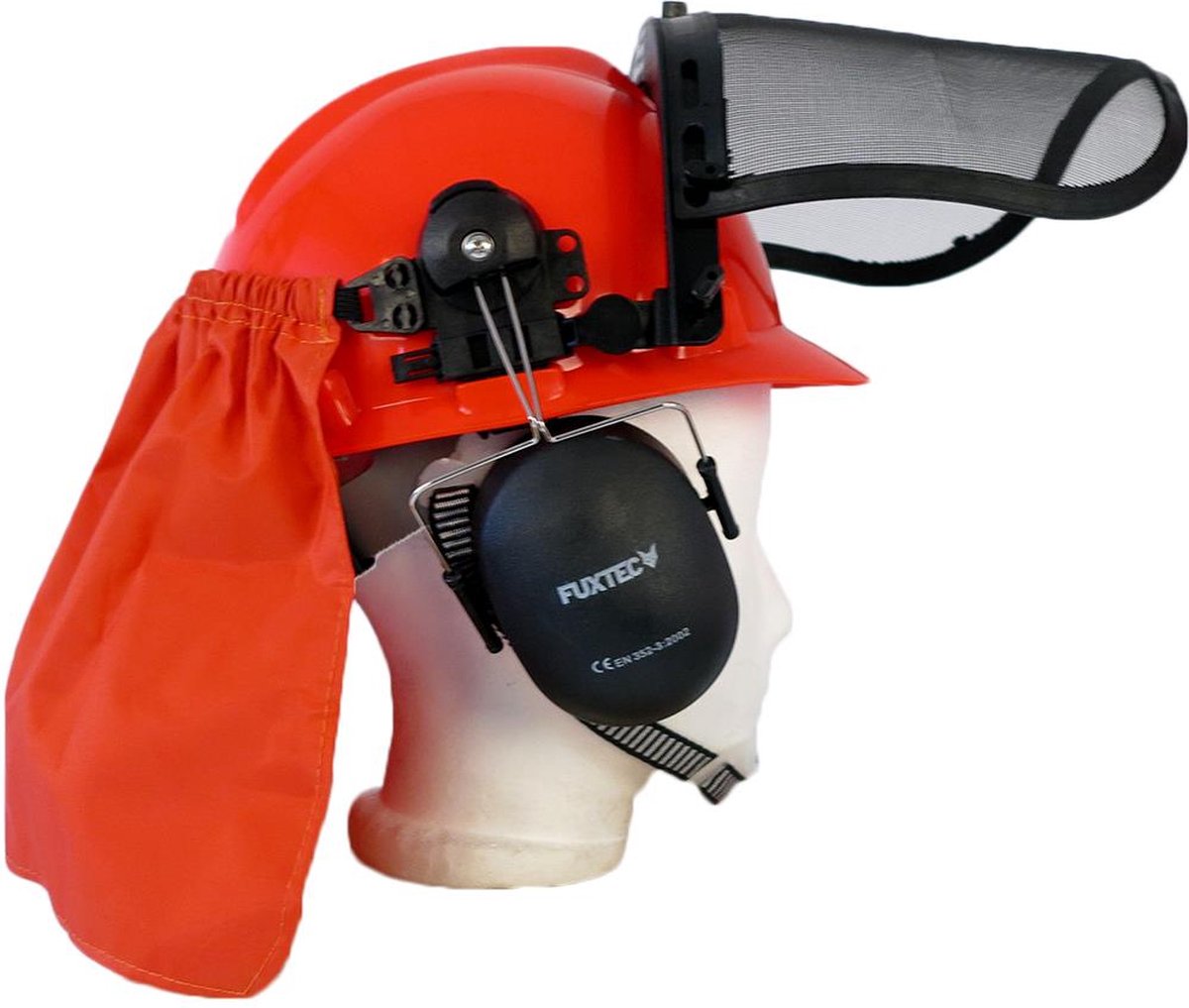 FUXTEC veiligheidshelm met nekbescherming en gehoorbescherming ...