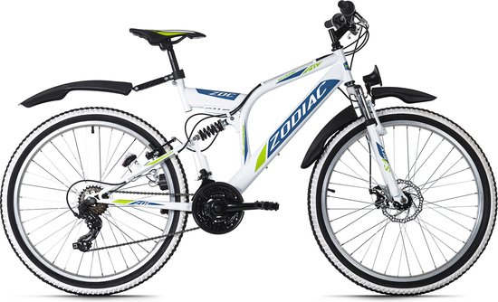 Ks Cycling Fiets Mountainbike ATB Volledig 26 Zoll Zodiac wit-groen ...