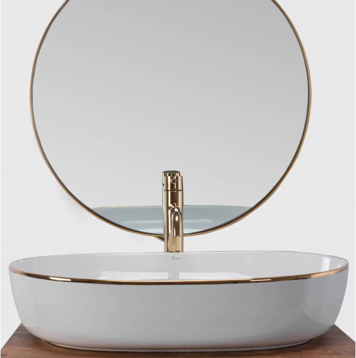 REA Cleo Opzetwastafel - Waskom - 60.5 x 41 x 14 cm - Glans Wit ...