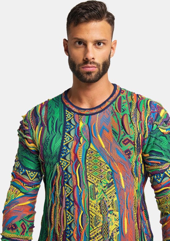 Carlo Colucci Sweater C10907 Royal Blue | bol