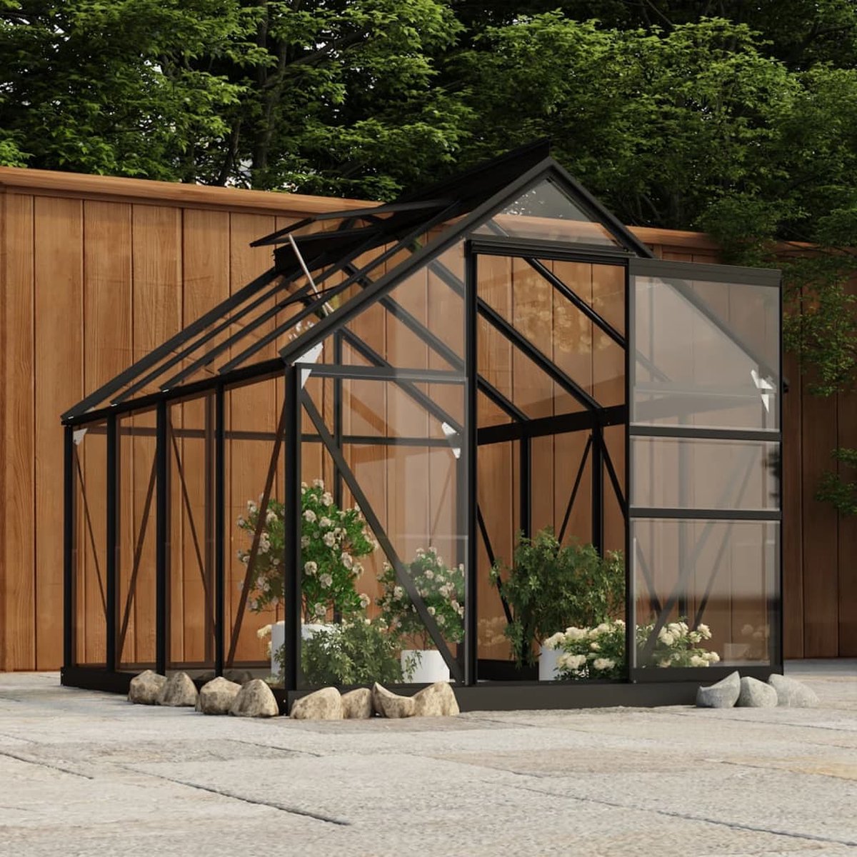 Prolenta Premium - Kweekkas 155x200,5x191 cm aluminium en glas ...