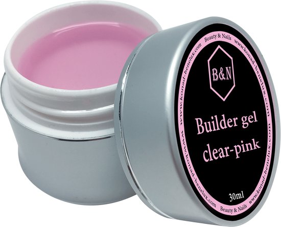 Builder gel clear-pink - 30 ml | B&N | bol