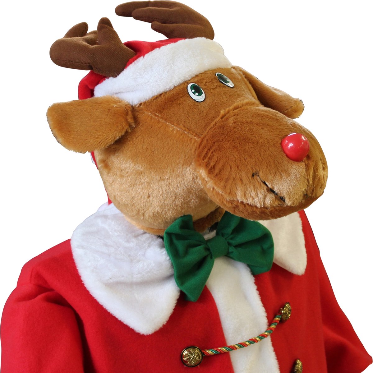 Elektrische rendier 120x63x30 cm stof en kunststof | bol