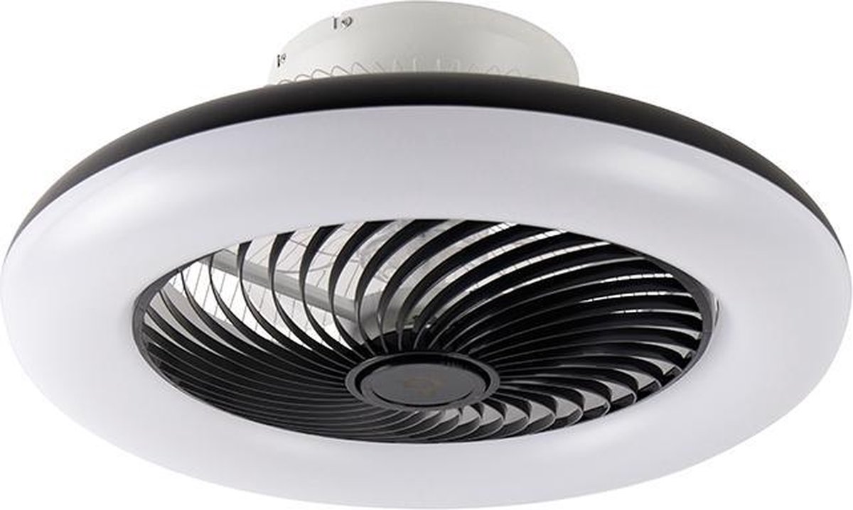 QAZQA clima - Design LED Dimbare Plafondventilator met lamp met Dimmer ...