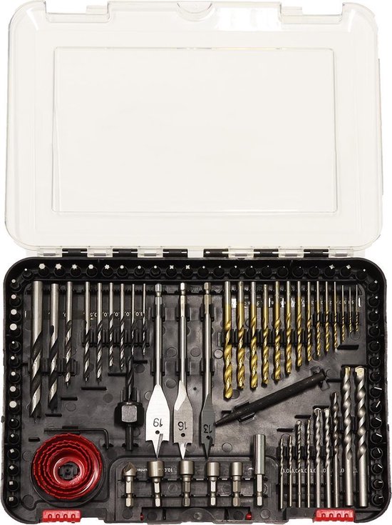 Wovar Boren en Bitset 100 delig | Bit Boortjes Combi koffer | bol.com