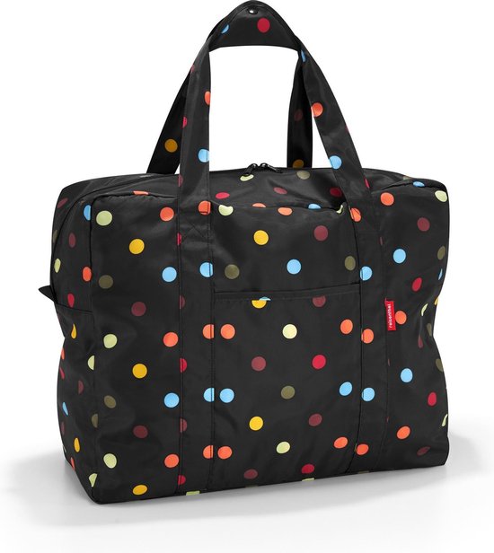 Reisenthel Mini Maxi Touringbag Reistas - Opvouwbaar - 40L - Dots Zwart ...