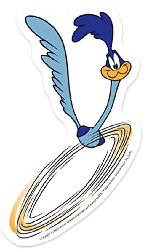 Looney Tunes Road Runner Vinyl Sticker - 3,5 inch | bol