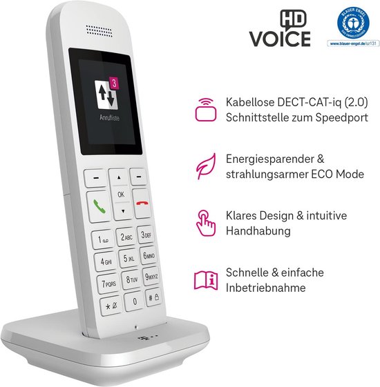 Draadloze DECT Telefoon met HD Voice en Kleurendisplay - Werkt met ...