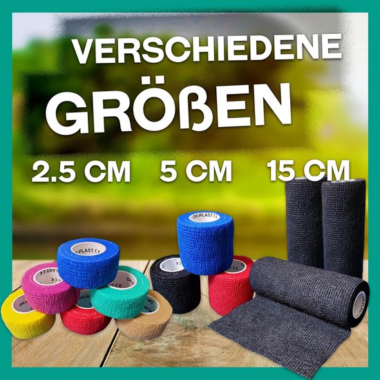 4x Zelfklevend Verband 5 cm Breed - Plakt Niet op Huid, Haar of Vacht | bol