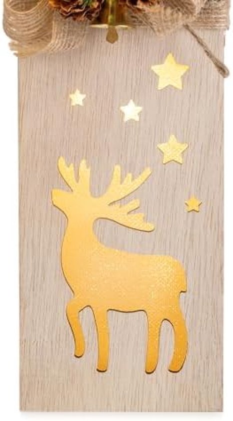 ST TRADING Kerst Hert Decoratie Set met LED Verlichting - 2 Stuks ...