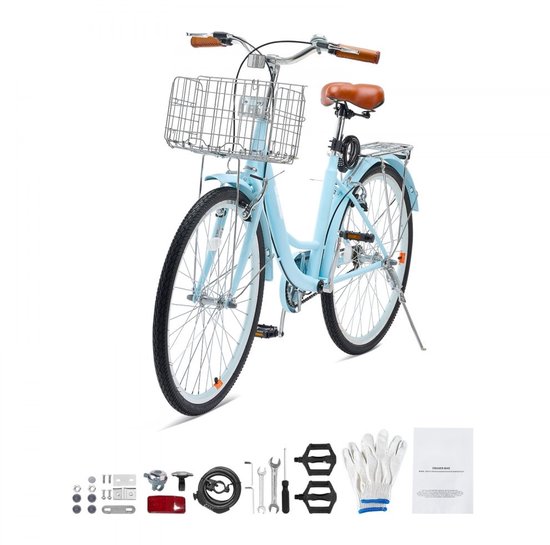 Strandfiets - Cruiser Fiets - Wielmaat 66 cm - Grote Mand Voorop ...