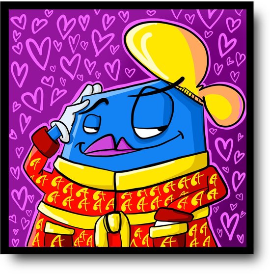 Love yourself Andy the Dandy - Meerdere kleuren - Plexiglas 60 x 60 cm ...