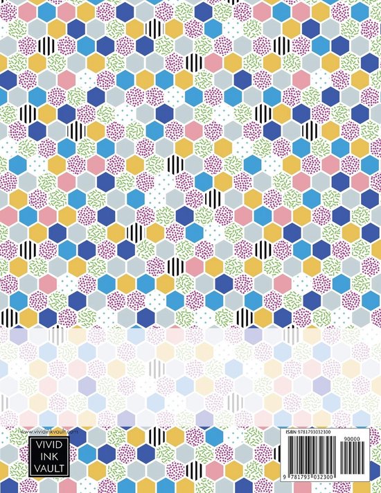Ontwerpboek voor Zeshoekige Quilts - 1/5 Inch Raster op Groot Formaat ...