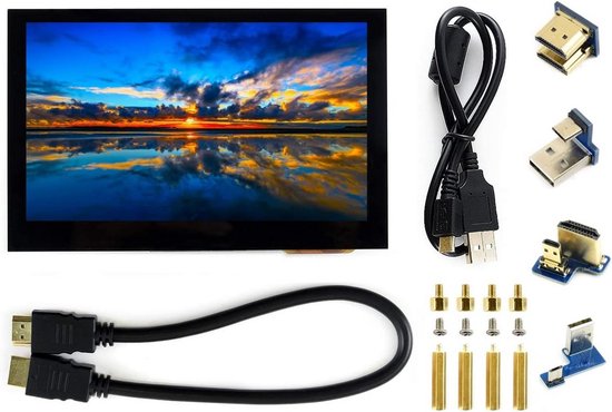 4.3 inch HDMI Touchscreen Monitor 800x480 IPS Display voor Raspberry Pi ...