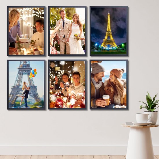 Set van 6 Houten Fotolijsten Zwart 30x40 cm Modern | bol