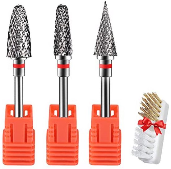 Professionele nagelfrees bitjes voor manicure en pedicure - 3 stuks ...