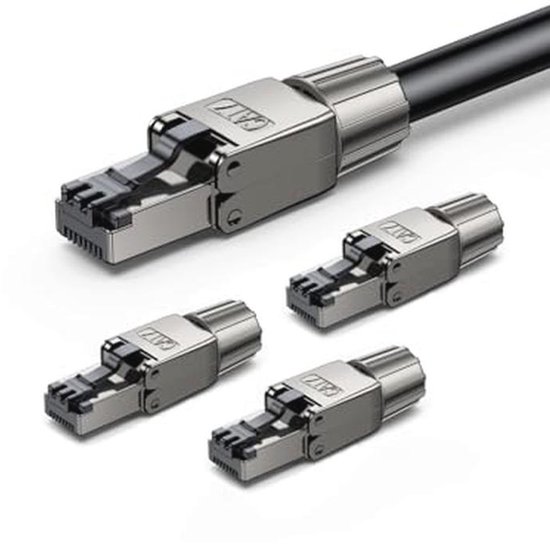 Connecteur RJ45 CAT 7 10Gbps pour Installation de Câble LAN - Pack de 4 ...