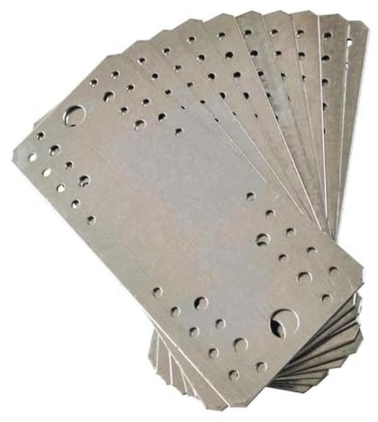 Robuuste platte verbindingsplaat 210x90mm - verzinkt staal voor sterke ...