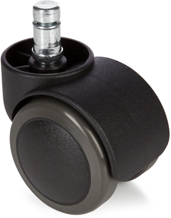 Unyqoos® Set van 5 wielen voor bureaustoel met bescherming voor harde ...