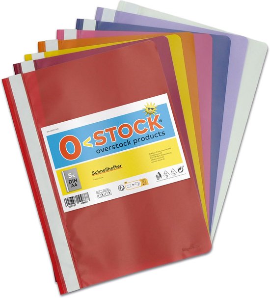 Set van 15 A4 Instelbare Mapjes in 5 Kleuren – Stevige Archivering met ...