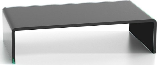 Glazen TV Verhoger Zwart voor Monitor en LCD Schermen | bol
