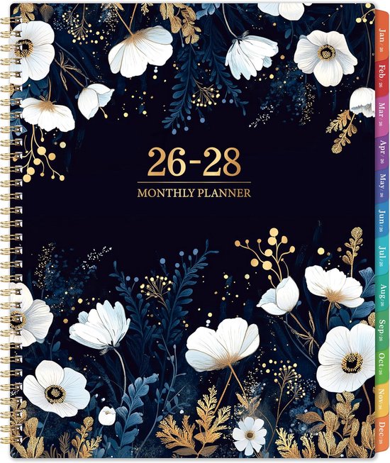 Grote Maandkalender 2026-2028 | 3-Jaar Planner met Tabs en Vak | bol
