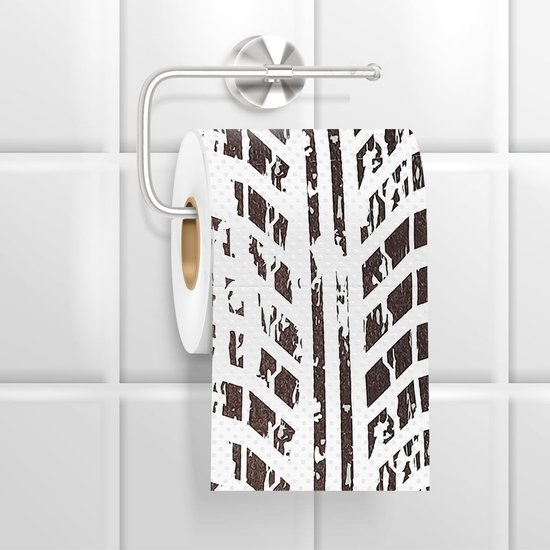 Grappig bruin toiletpapier met remsporen voor een uniek toilet | bol