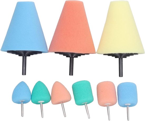 BSG - 9-delige polijstset voor metaal polijsten, spons buffing bal pad ...