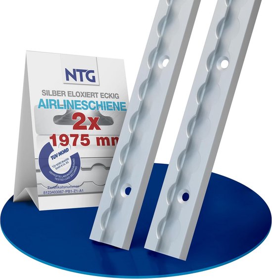 Aluminium Air Line Rail 2 x 2 m - Lashing Rail voor Trailers, Trucks en ...