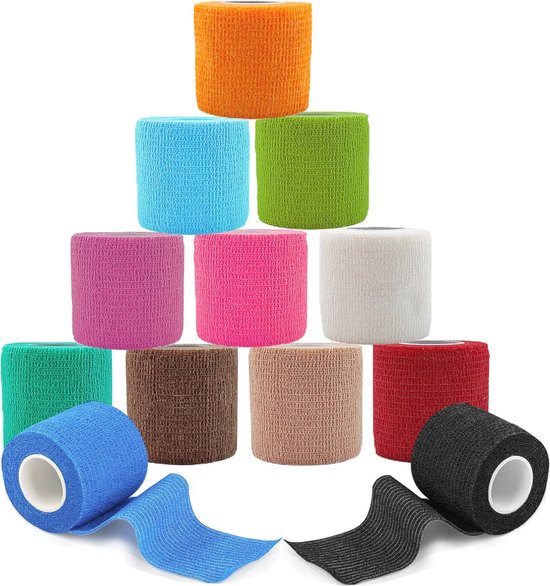 Zelfklevend Verband Cohesieve Wrap Bandages voor Tattoo Grip en ...