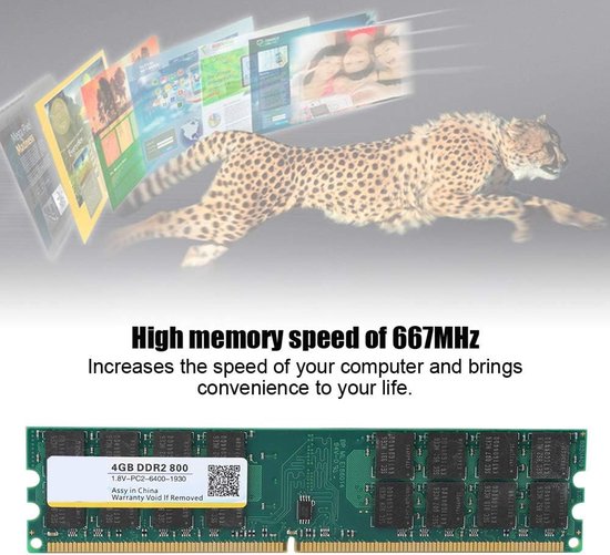 800MHZ 240-pin 4G DDR2 geheugen - DDR2 PC2-6400 Desktop Computer ...
