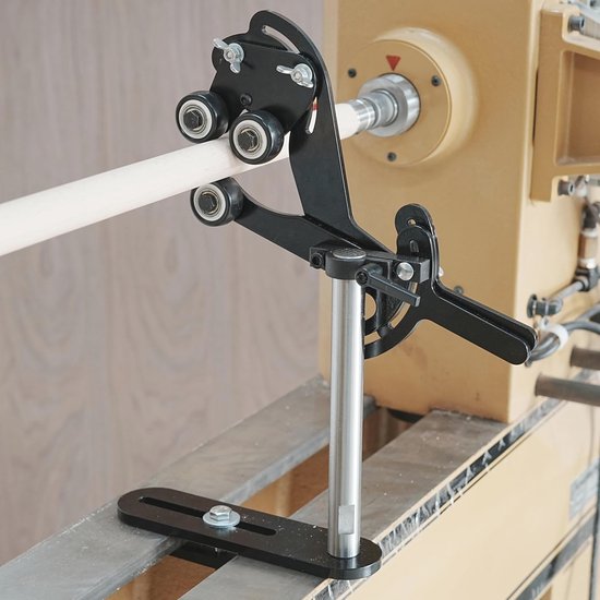 Houtdraaien Draaibank Center Spindel Steady Rest met Drie Wielen ...