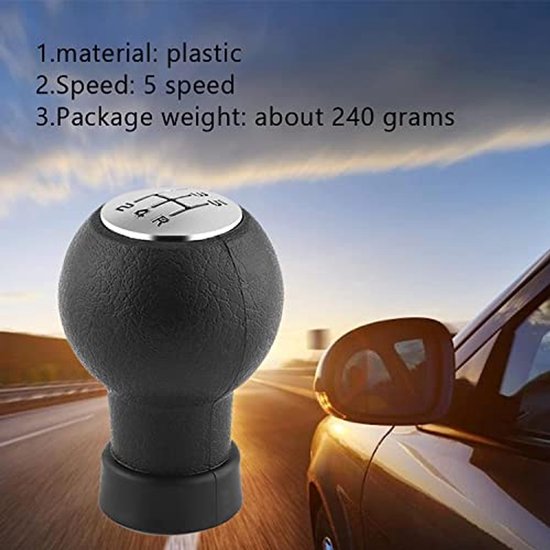Universele 5 Versnellingen Handmatige Versnellingspook Knop voor Auto | bol