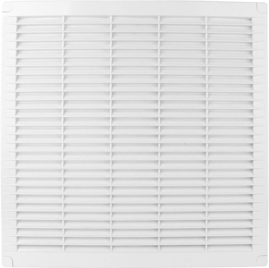 Ventilatierooster 350 x 350 mm - Hoekig kunststof afvoerluchtrooster ...