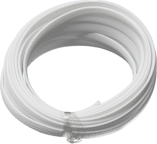Kabelmanagement Huls Wit 5 Meter - Kabel Opruim Set met Gevlochten ...