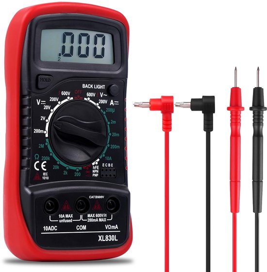 Digitale Multimeter voor AC/DC-spanning, DC Stroommeting en ...